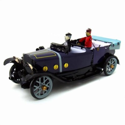New Double Convertible Car Wind Up Flywheel Drive Assembled Painted Toy ...