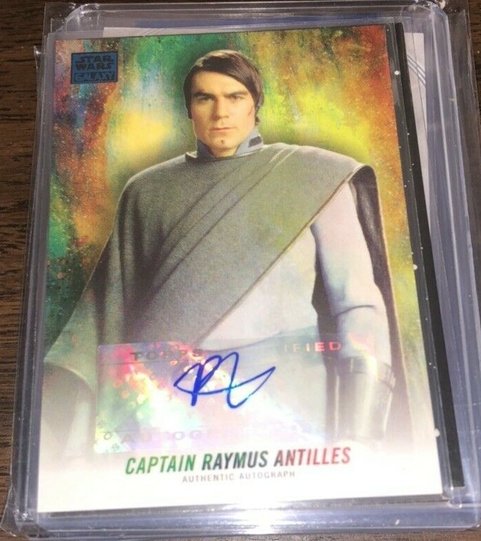 Star Wars Galaxy Captain Raymus Antilles Rohan Nichol Auto 03/50 | eBay