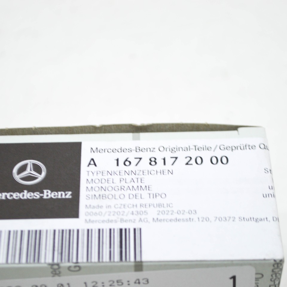 2019-2020 Mercedes-Benz GLE W167 Front Radiator Grille AMG Badge ...