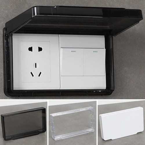Cache interrupteur r??versible ??tanche pour double prise type 86 fin ...