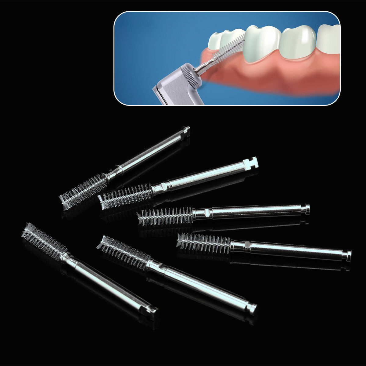 Dental Prophy Clean Interdental Brush Polishing Low Speed Contra Angle ...