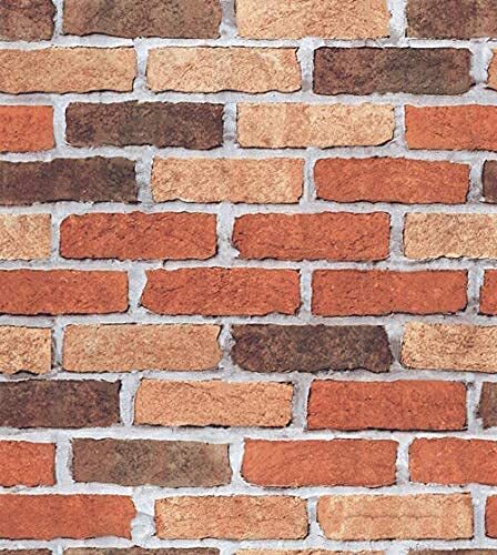 Rustic Vintage Brick Peel and Stick Wallpaper – Removable Stone Brick ...