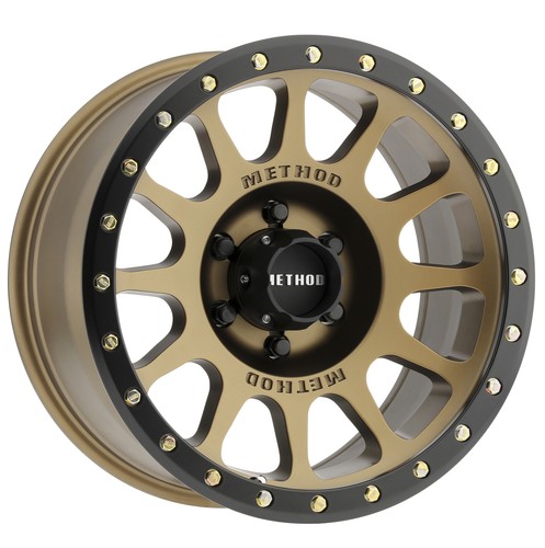 2 New Method Race Wheels Mr305 Nv 20x10 6-139.70 Matte Bronze Wheels ...