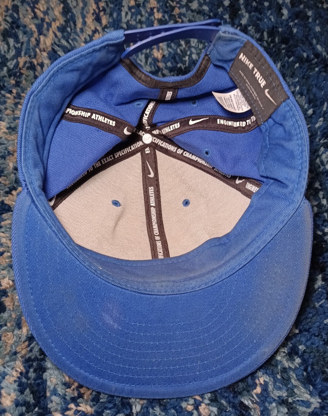 Vintage Nike True Hat Nike Logo Swoosh Blue Snapback … - Gem