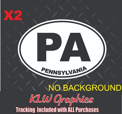 Pennsylvania Oval Vinyl Decal Sticker State Car Diesel Truck Home PA ...