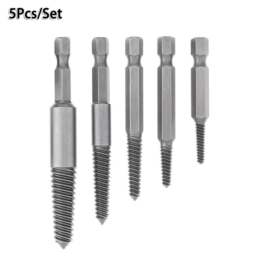 Professional Screw Extractor Set 5 Sizes Hex Screw Extractors for Bolt ...