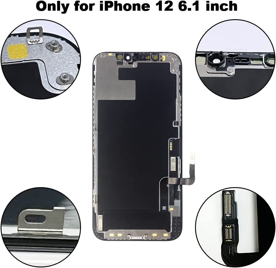 For iPhone 12 / 12 Pro Screen Replacement LCD Display Touch Digitizer ...