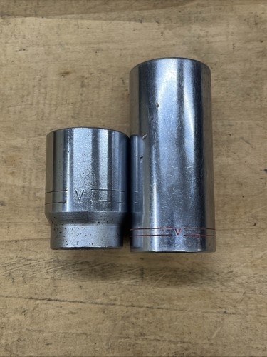 Vintage Craftsman 1-1/8” 1/2" Drive Deep & 3/4” Drive Shallow Sockets ...