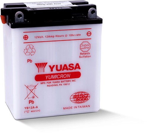 Yuasa Conventional YB12AA 12V Battery For Honda Interceptor 500 VF500F ...