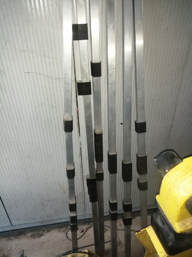 Glass van rack-Internal poles with rubber block | eBay UK