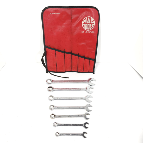 Vintage Mac Tools 7-piece 3/4"-3/8" Combination 12 Point Wrench Set USA - SCW7K | eBay