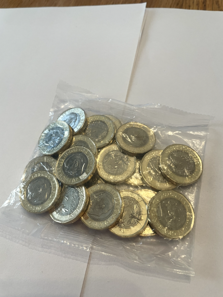 FULL SEALED BAG £1 Pound BEES Coins King Charles 2025 UNCIRCULATED LOW ...
