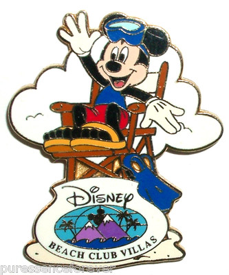 WDW Disney Vacation Club Beach Club Villas: Lifeguard Mickey Logo Pin ...