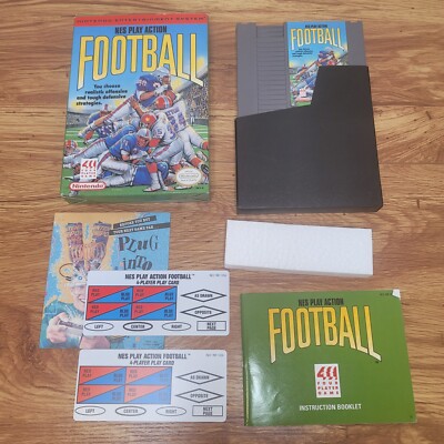 Play Action Football NES Nintendo Entertainment System 1990 CIB ...
