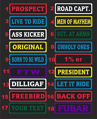 BIKER HELMET PATCHES REFLECTIVE MOTORCYCLE HELMET DECAL..2 FOR 1 PRICE ...