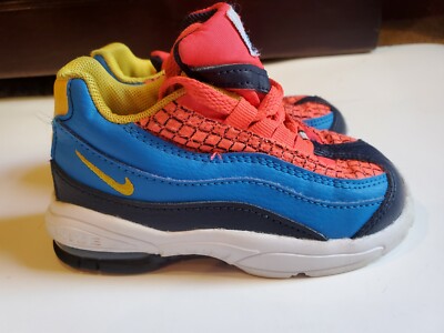 Nike Air Max 95 Bright Crimson Kids Shoes 7C C15644-600 | eBay