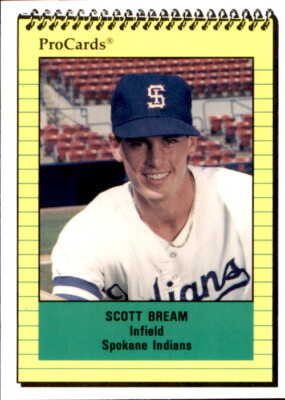 1991 Spokane Indians ProCards #3954 Scott Bream Omaha Nebraska NE ...