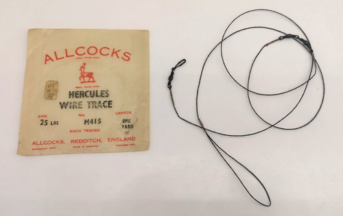 Terminal ALLCOCKS HERCULES WIRE TRACE N. M415 taille 25 lbs One Yard ...