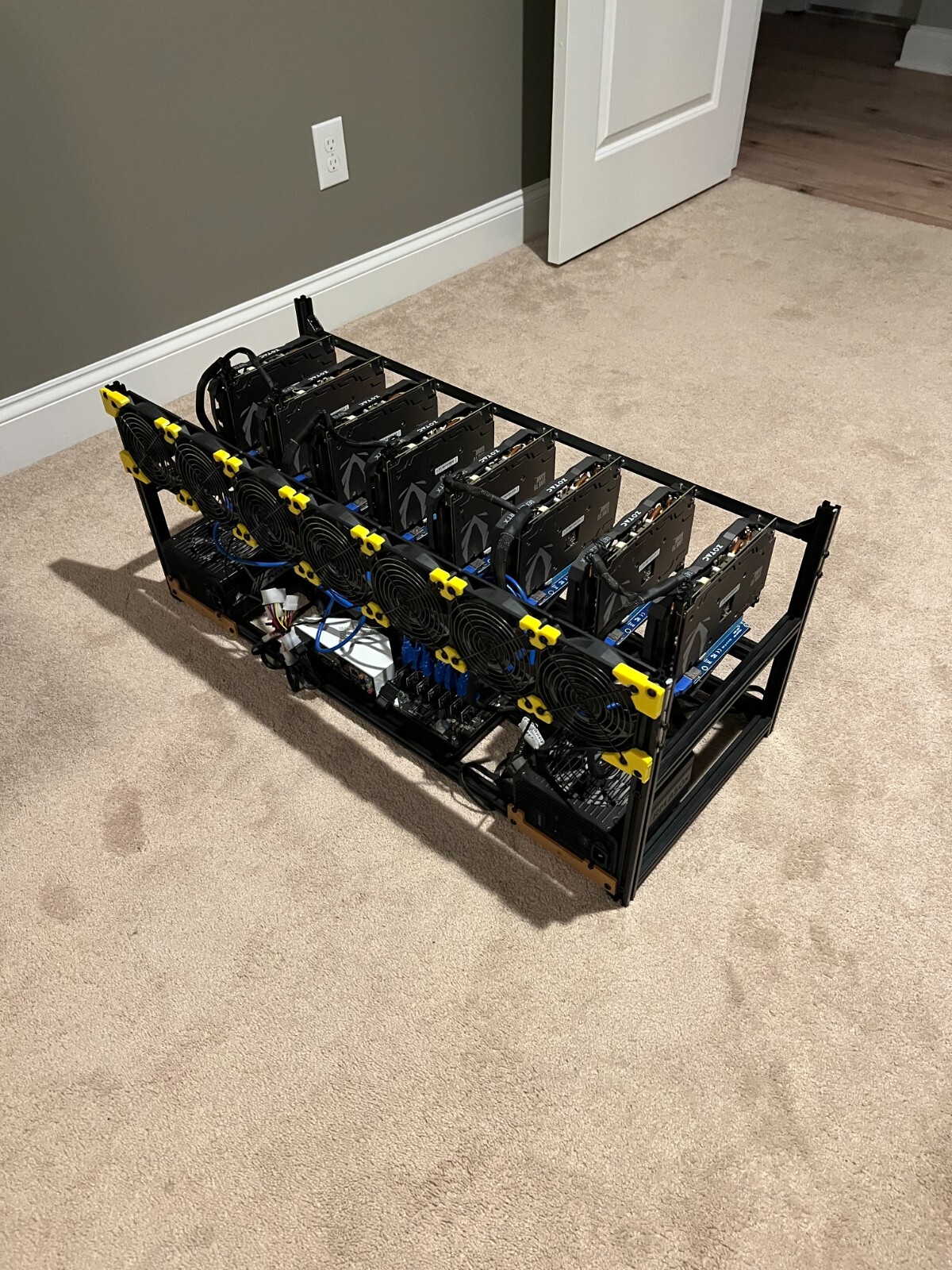 8 GPU Mining Rig With 8 RTX 2060 Ready to mine Fully built | eBay