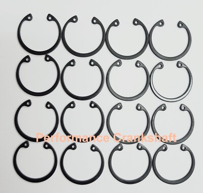 16 NEW US piston wrist pin retainers locks Chevy SBC .927 clips like ...