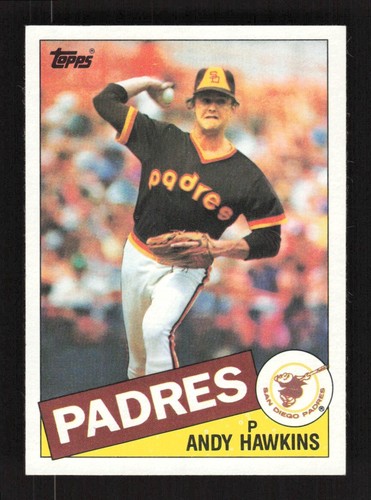1985 Topps Baseball Andy Hawkins #299 San Diego Padres | eBay