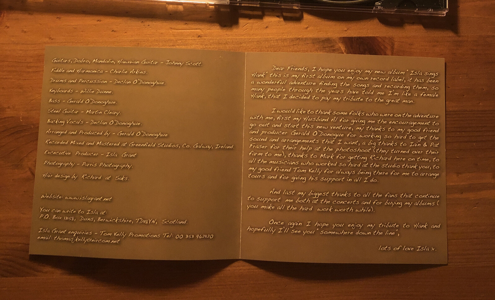 Isla Grant - Hank Williams - Isla Sings Hank - RARE CD - Country - 2008 ...