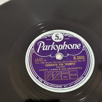 Harry James Concerto Trumpet/Trumpet Blues Cantabile 78 rpm Parlophone ...