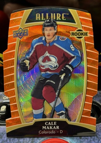 2019-20 UD Allure Orange Slice Cale Makar Rookie #d/199 Die Cut RC Card ...