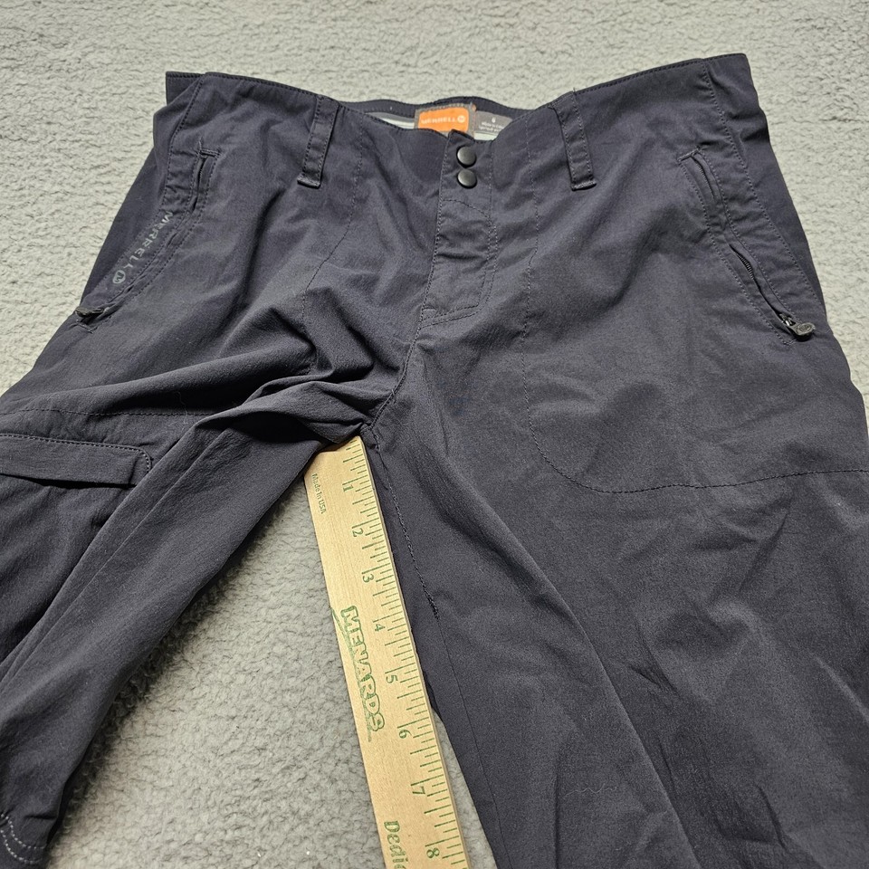 Merrell Pants Womens 6 31 x 30.5 Gray Cargo Hiking Utility Lightweight ...