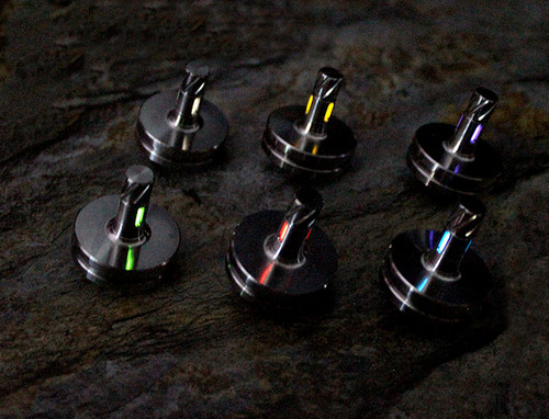 1PC Titanium Alloy Hand Twisting Spinning Top Gyroscope Ceramic Bead ...