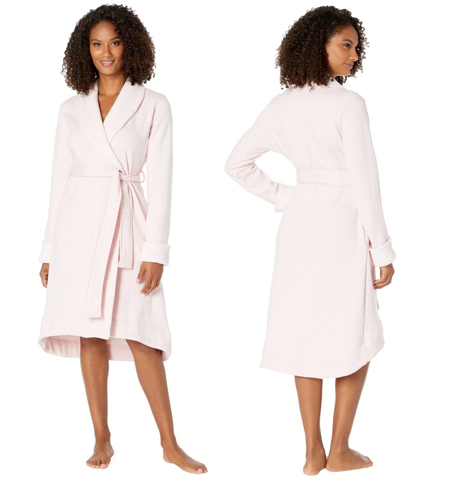 NEW UGG Women Duffield II Fleece Shawl Collar Wrap Cozy Robe Lounge ...