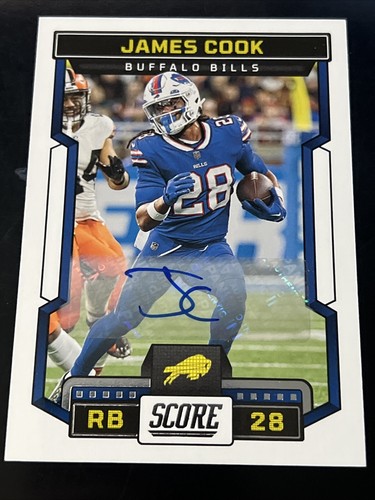 2023 James Cook Panini Score #264 Autograph Card Buffalo Bills | eBay