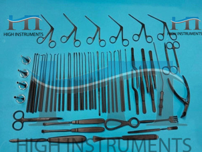 Tympanoplasty Instruments 58 PCs Set Micro Ear Surgery ENT Instruments ...