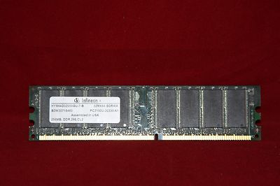 RAM DDR Infineon 256 Mb, 266 Mhz (PC2100U-20330-A1), CL2.0 ...