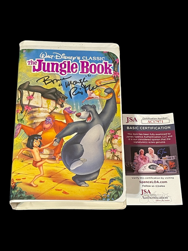 Bruce Reitherman Disney Voice Mowgli The Jungle Book Signed Autograph ...
