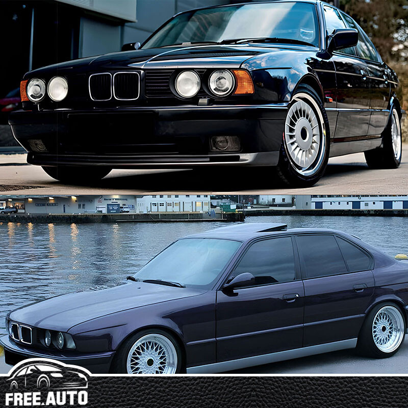 Front Bumper Lip Fits 87-96 BMW E34 5-Series M-Tech Style Spoiler Unpainted PU | eBay