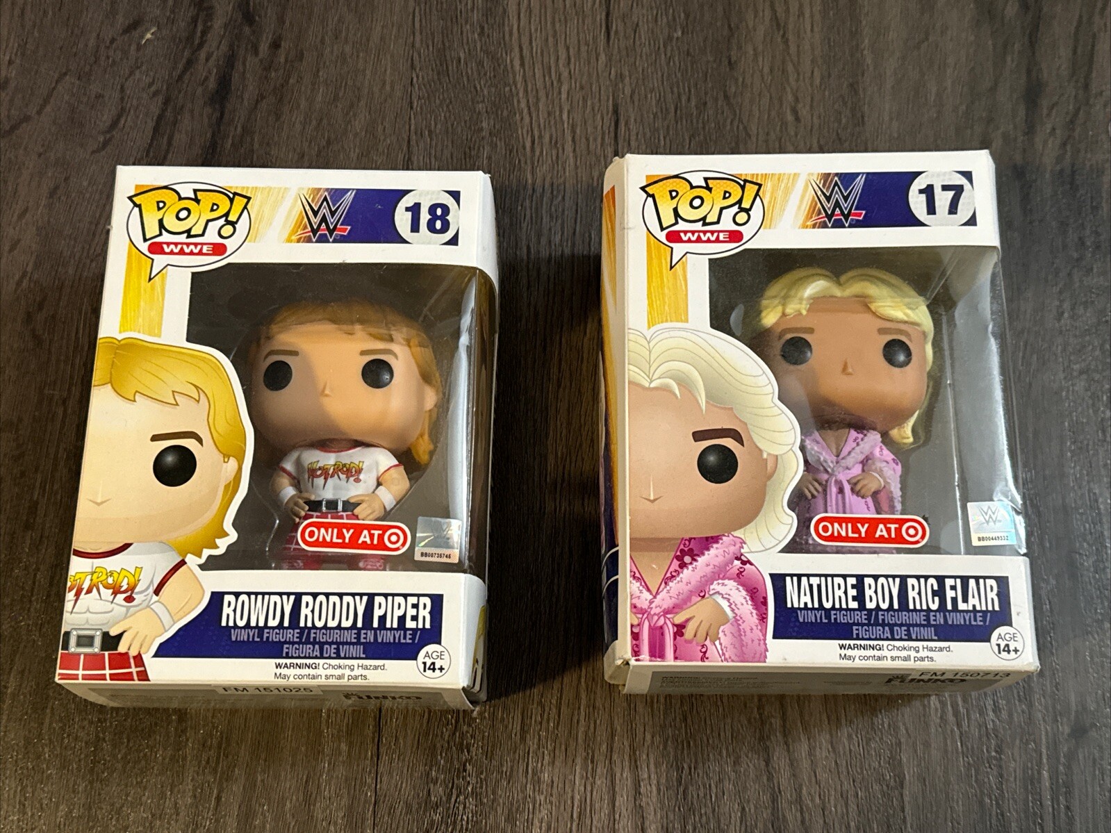 Funko Pop! Lot Of (2) WWE Rowdy Roddy Piper #18 Target Exclusive Ric ...
