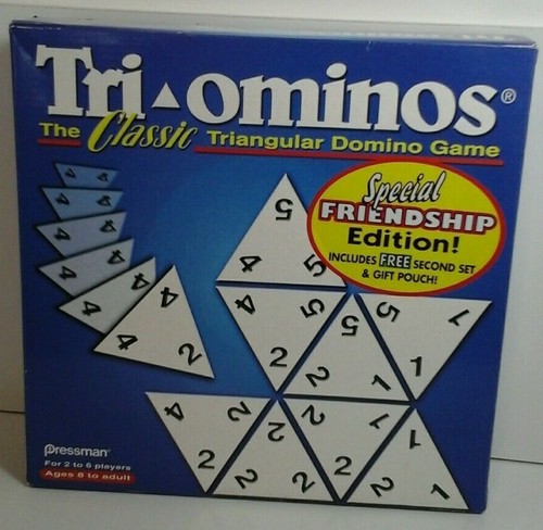 Tri-Ominos Classic Triangular Domino Game Friendship Edition 2nd Set ...