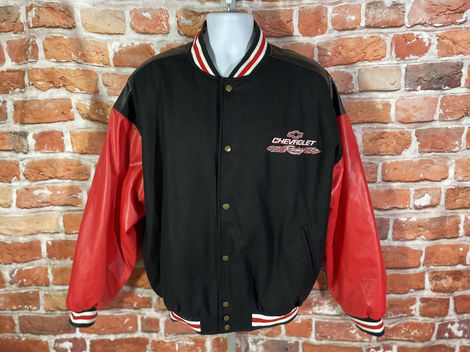 Steve & Barrys Chevrolet Racing Varsity Bomber Jacket… - Gem
