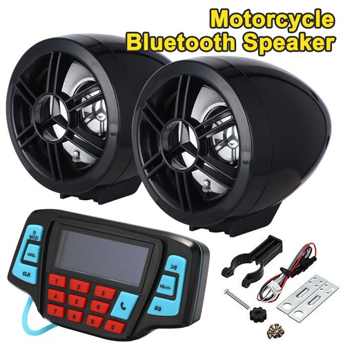 Waterproof Motorcycle Audio System Bluetooth MP3 Player FM Radio ...