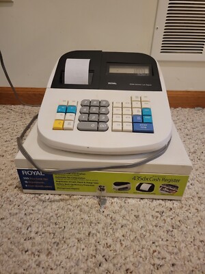 Royal 435DX Electronic Cash Register W/ CASH DRAWER & KEY Manuals ...