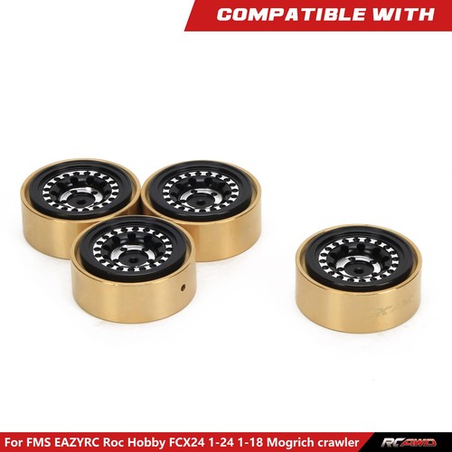 Brass Weights 312g RC Wheels for FMS EAZYRC ROC Hobby FCX24 1/24 1/18 ...