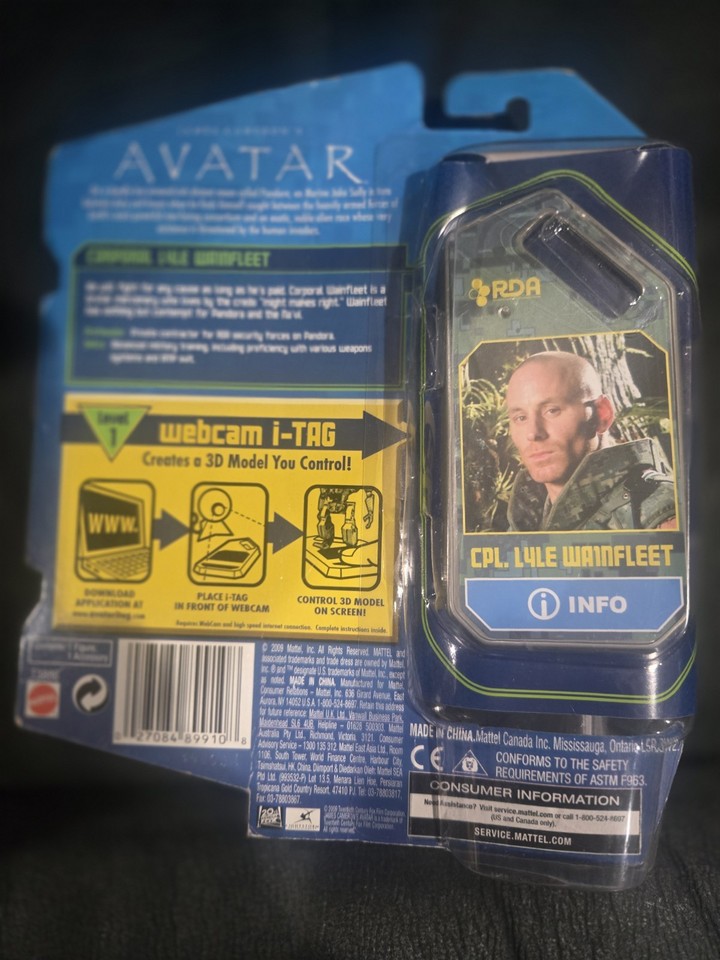 AVATAR CPL LYLE WAINFLEET ACTION FIGURE (WEBCAM I-TAG) NEW | eBay