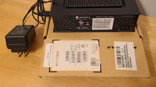 Motorola SURFboard SB6120 DOCSIS 3.0 Voice Cable Modem w Power Adapter ...