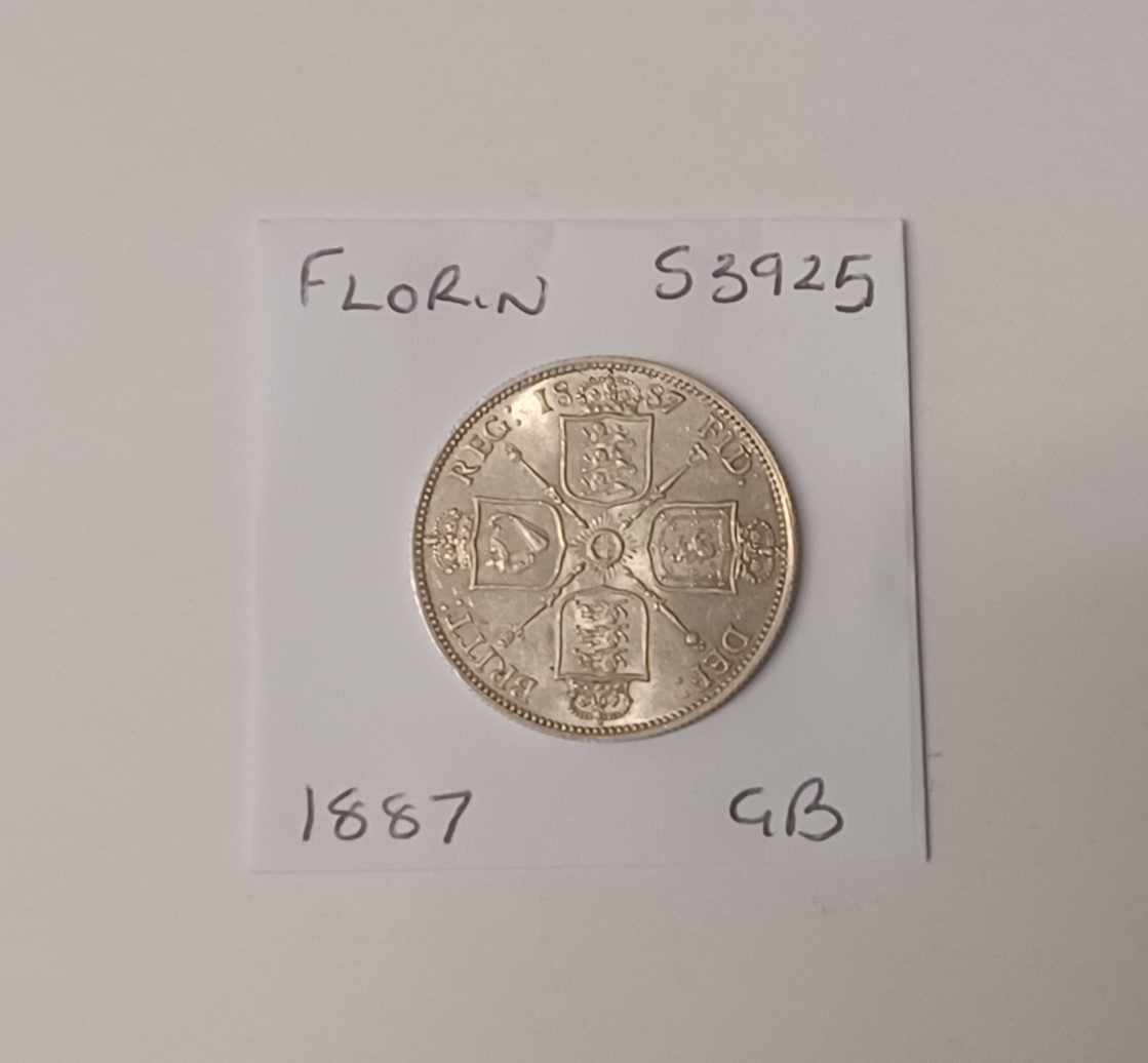High Grade 1887 Victoria Silver One Florin Coin S3935 | eBay UK