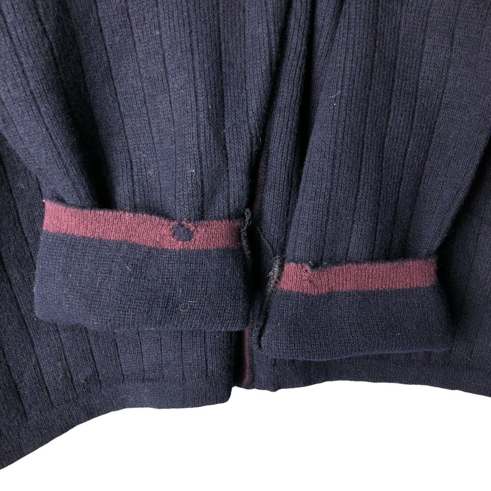 Vintage 1980'S Lacoste collared lambswool knit full-zip sweater Made in ...