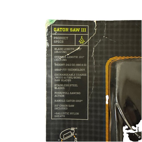 Gerber Gator Saw 3 New Sealed Camping Collapsible Outdoor Survivalist ...