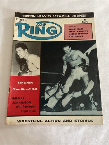 1958 December, The Ring Magazine (BOXING) Lew Jenkins, Ingemar ...