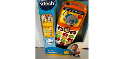 Vtech Little Smart Phone Talking Singing Play Pretend Electronic Phone ...