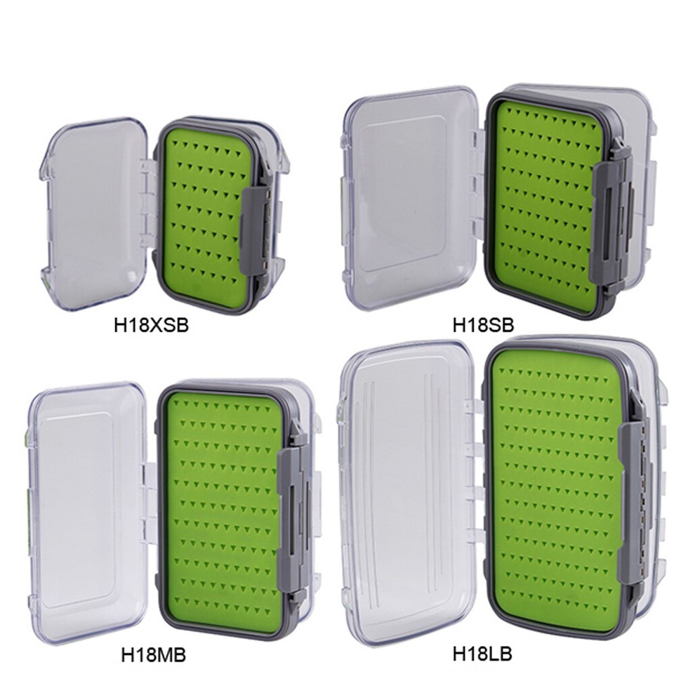 Aventik Waterproof Fly Box Easy Grip Foam Jig Fly Fishing Box Silicone ...